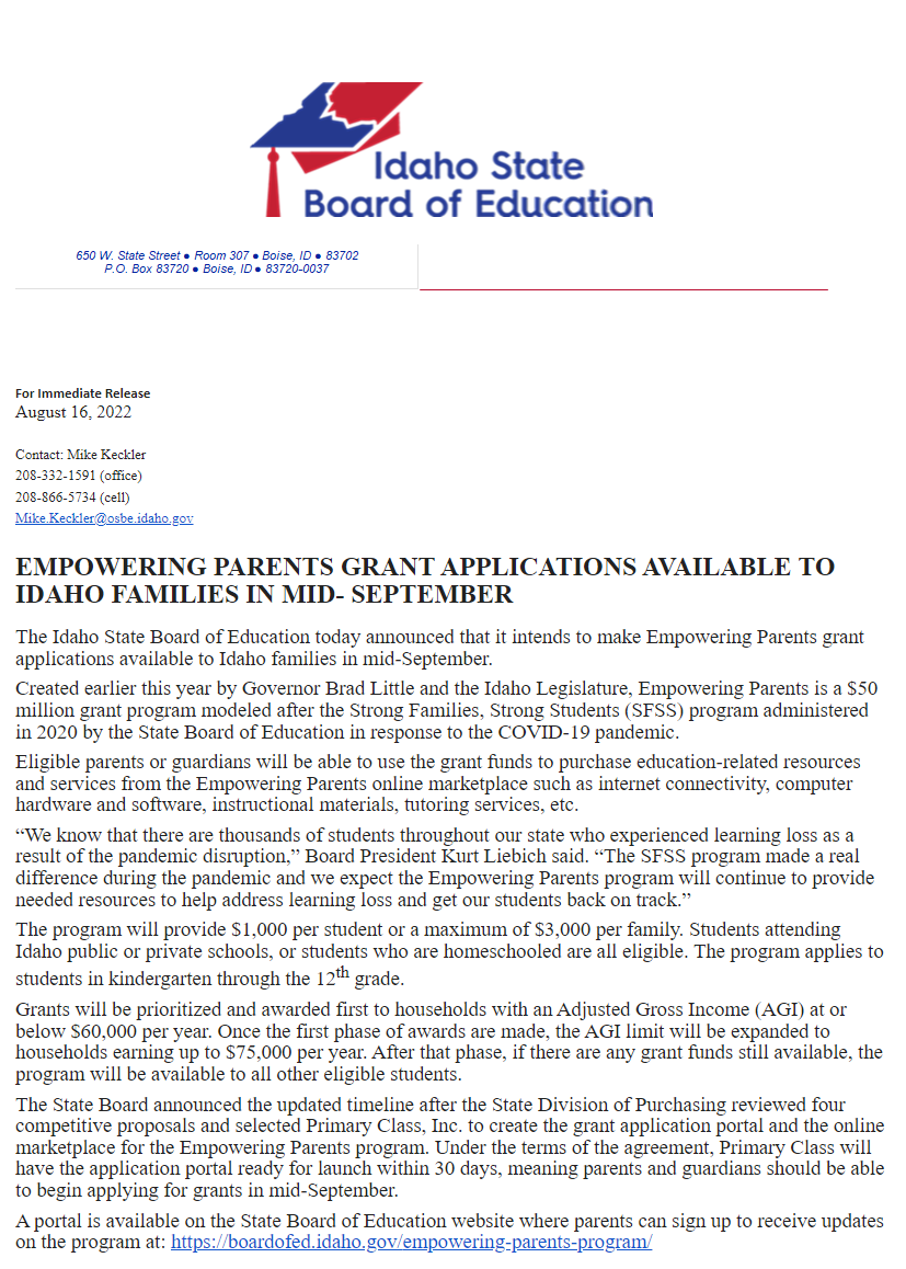 News – Aberdeen School District #58